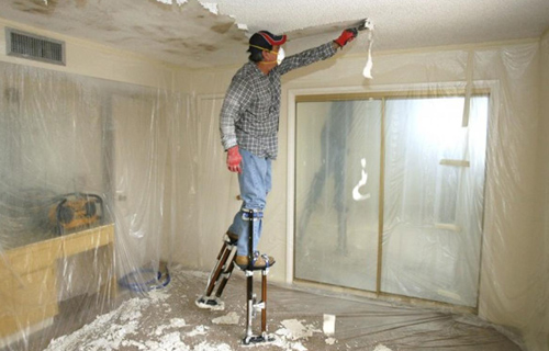 Asbestos Popcorn Ceiling - a DIY Remodelling | Asbestos 123